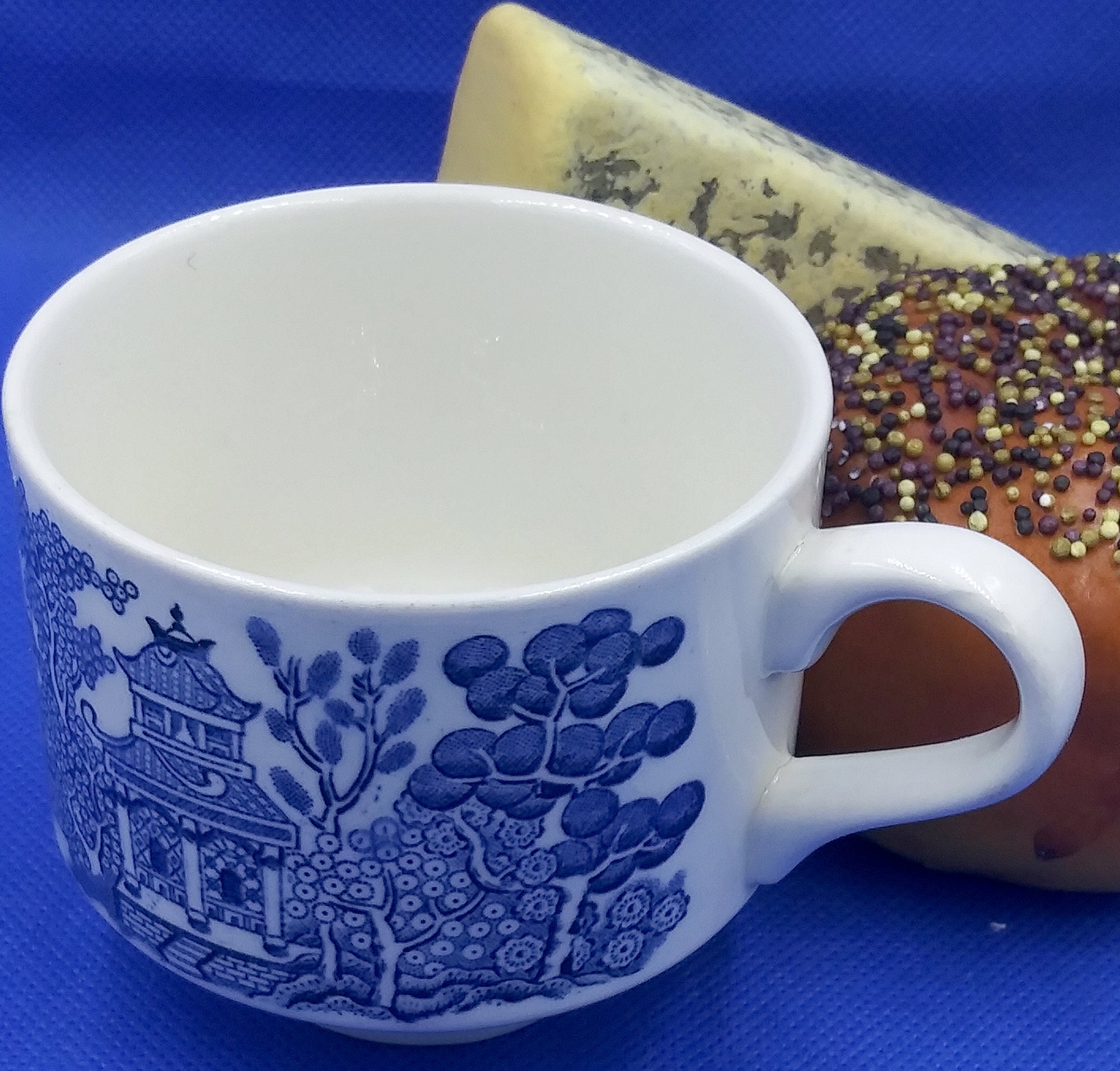Churchill England Blue Willow Porcelain Tea/Coffee Cup. | Etsy