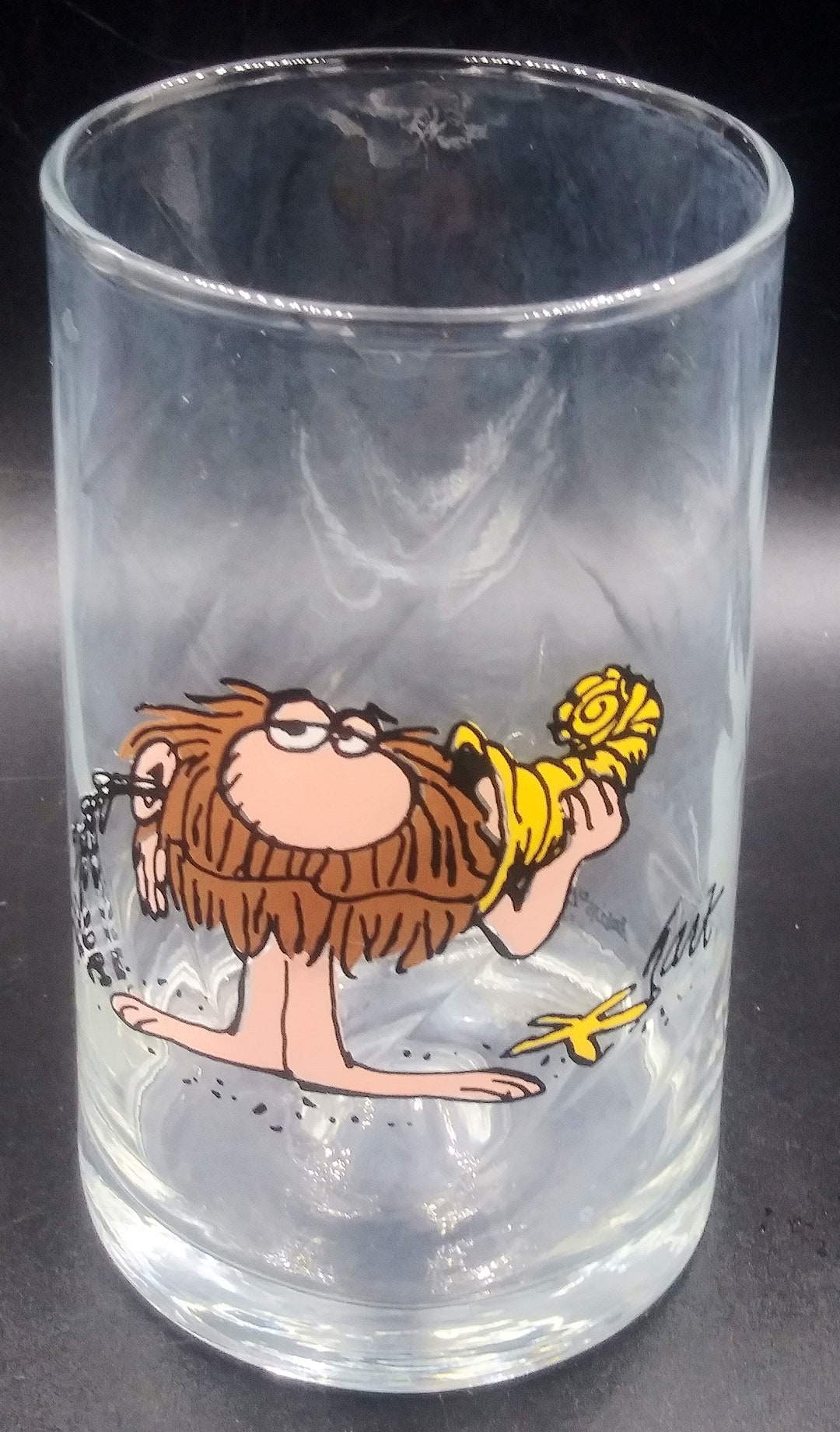 Glass. Arby's BC Ice Age Glass: Grog With Shell Phone, 1981 Collector ...
