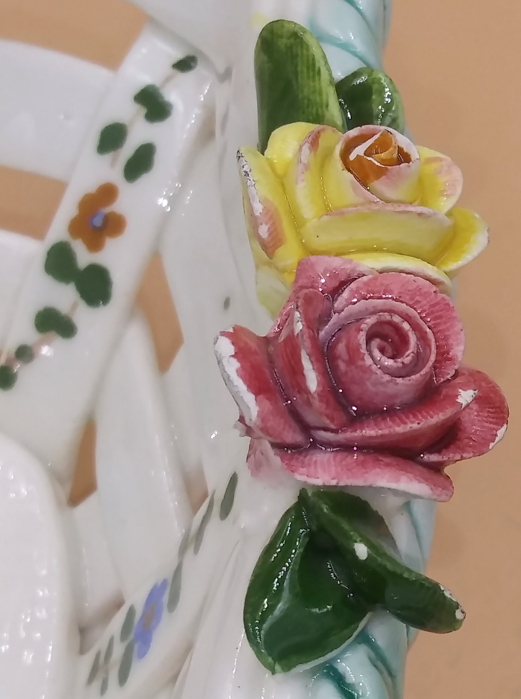 Italian Art Pottery Open Weave Ceramic Basket/Bowl. 3D | Etsy