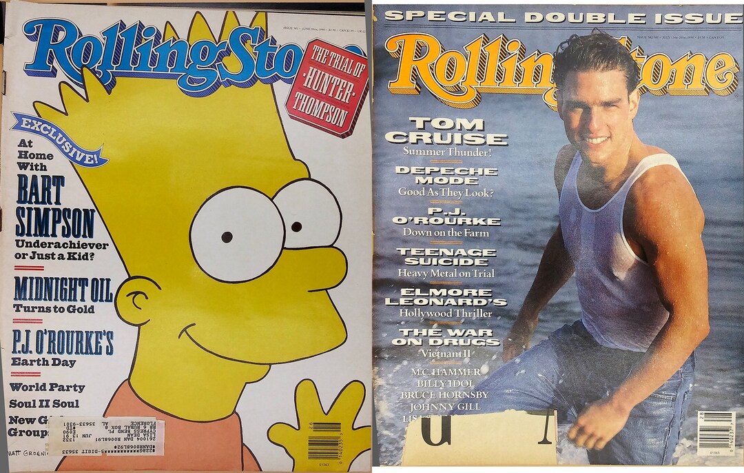 1990 Rolling Stone Magazine: Tom Cruise, Paul Mccartney, Roy Orbison - Etsy