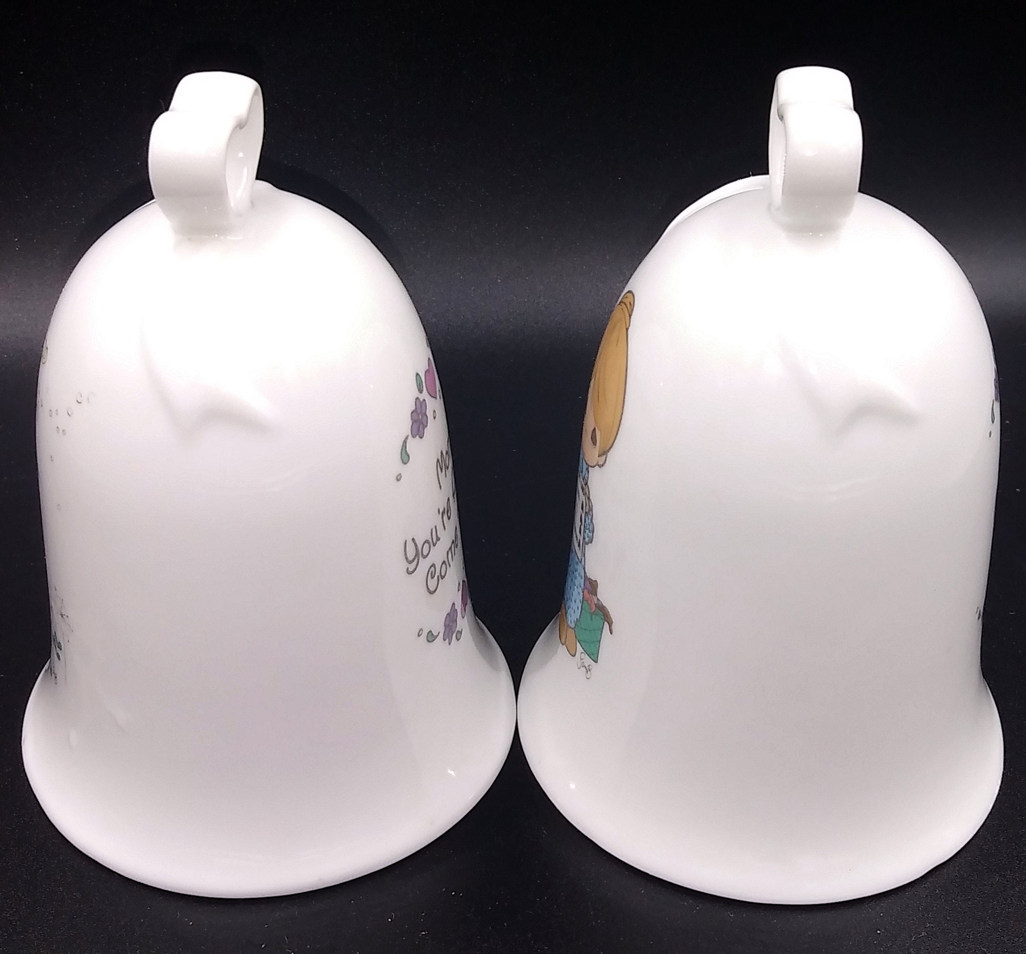 Two Enesco Precious Moments Collection Ceramic Bells. 1994 - Etsy