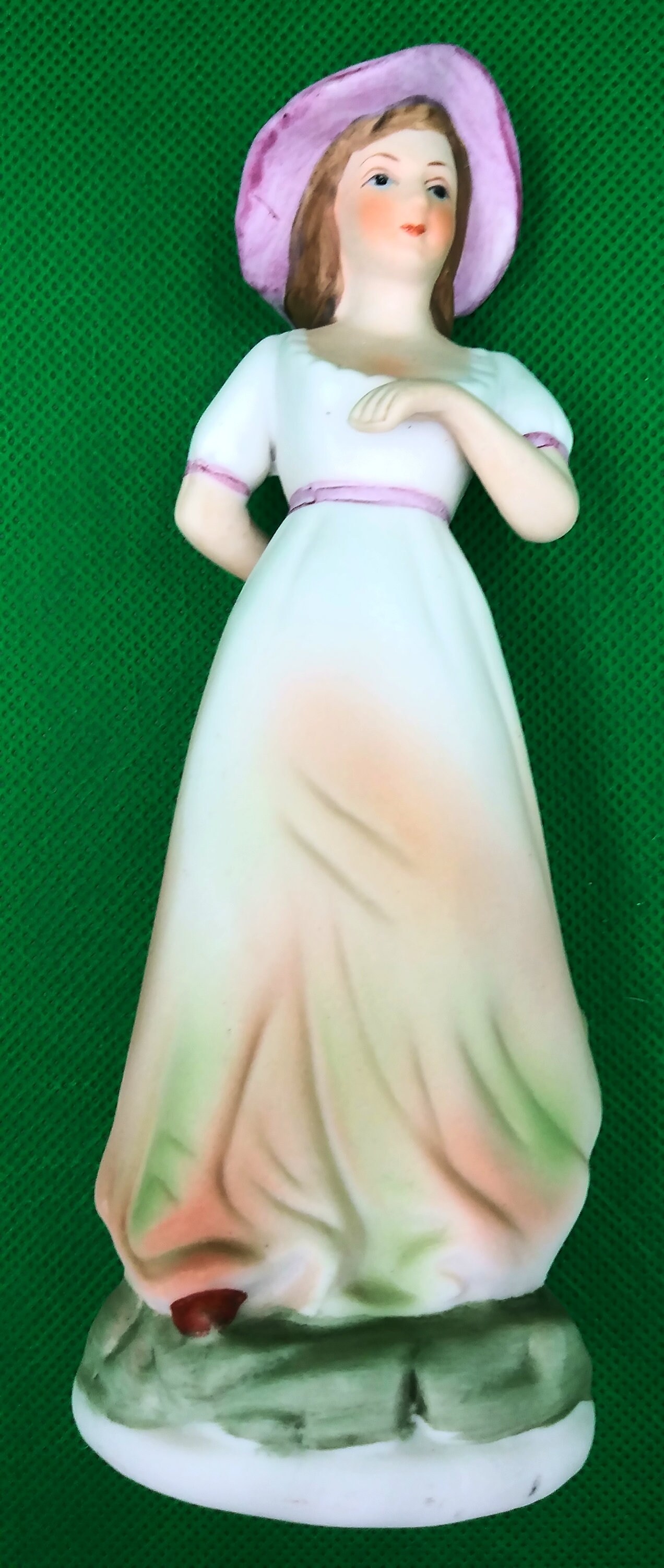 FBIA Hand Made Fine Porcelain Beautiful Lady Figurine. Wind Blown ...