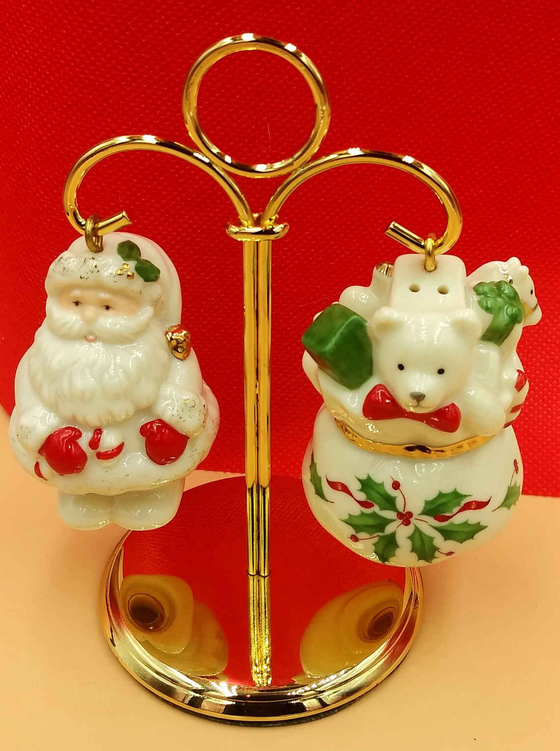 Lenox Holiday Santa and Toys Salt and Pepper Shakers With - Etsy