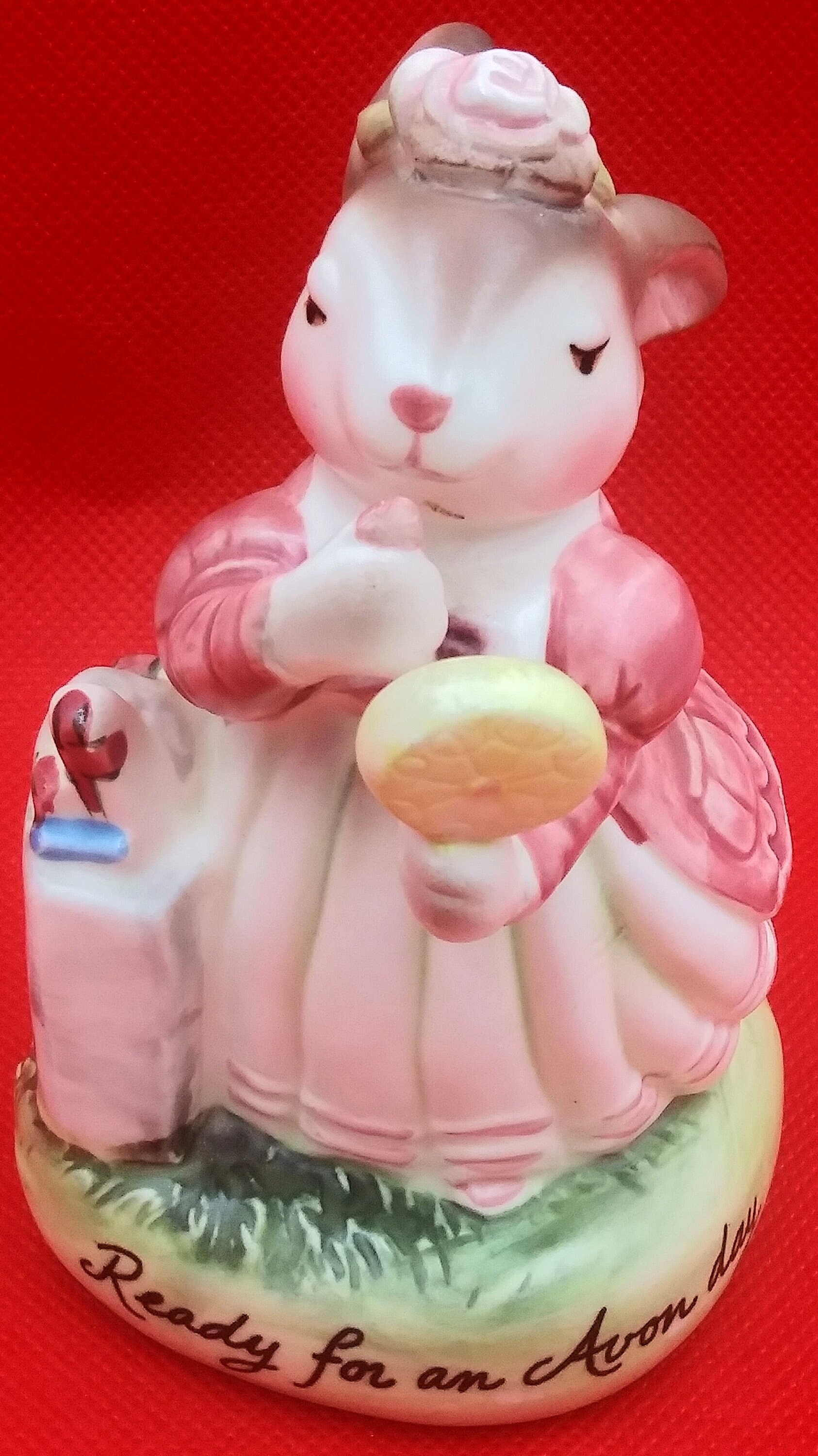 Avon/ Precious Moments Collection. Ready for an Avon Day Girlie Rabbit ...