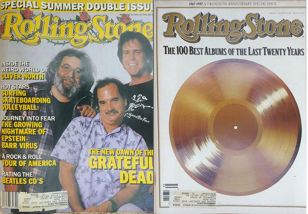 1987 Vintage Issues of Rolling Stone Magazines. 21 Total. - Etsy