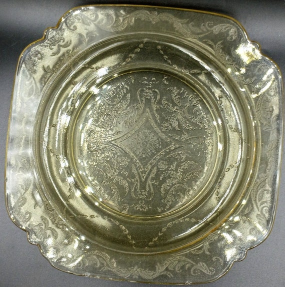 Gold Depression Glass Patterns Gold Depression Glass Etsy