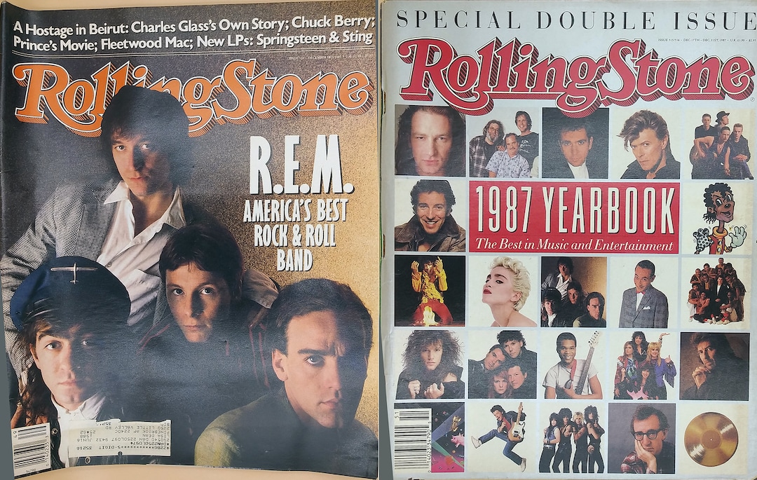 1987 Vintage Issues of Rolling Stone Magazines. 21 Total. Click on ...