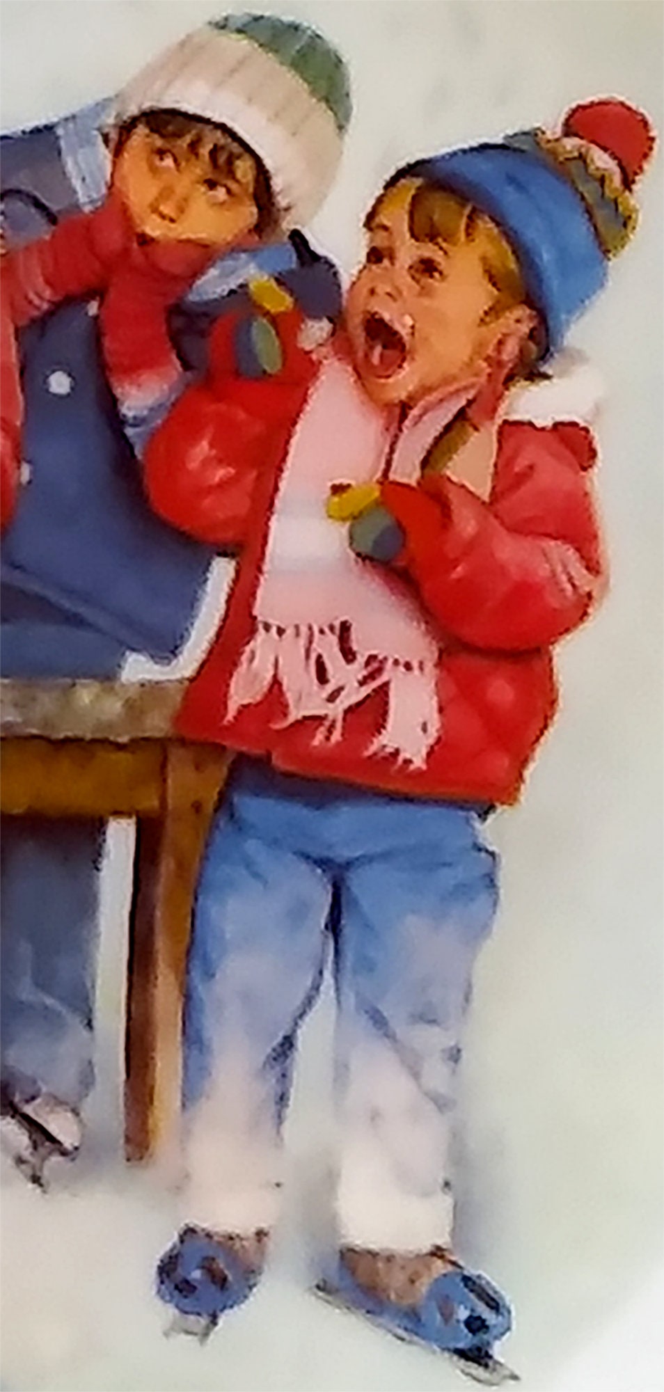 Csatari Grandparents Series 1981 Plate. the Skating Lesson. Numbered ...