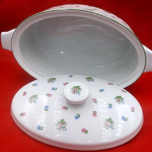 Casserole /cookware Dish. Andrea by Sadek Petite Fleur. Oval Oven-to ...
