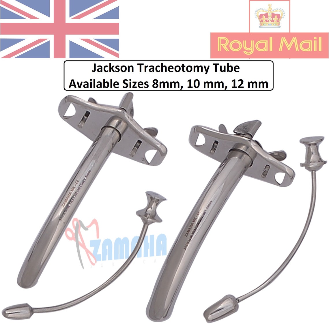 Jackson Tracheostomy Tube 10mm Set of 3 Pcs Tracheostomy | Etsy