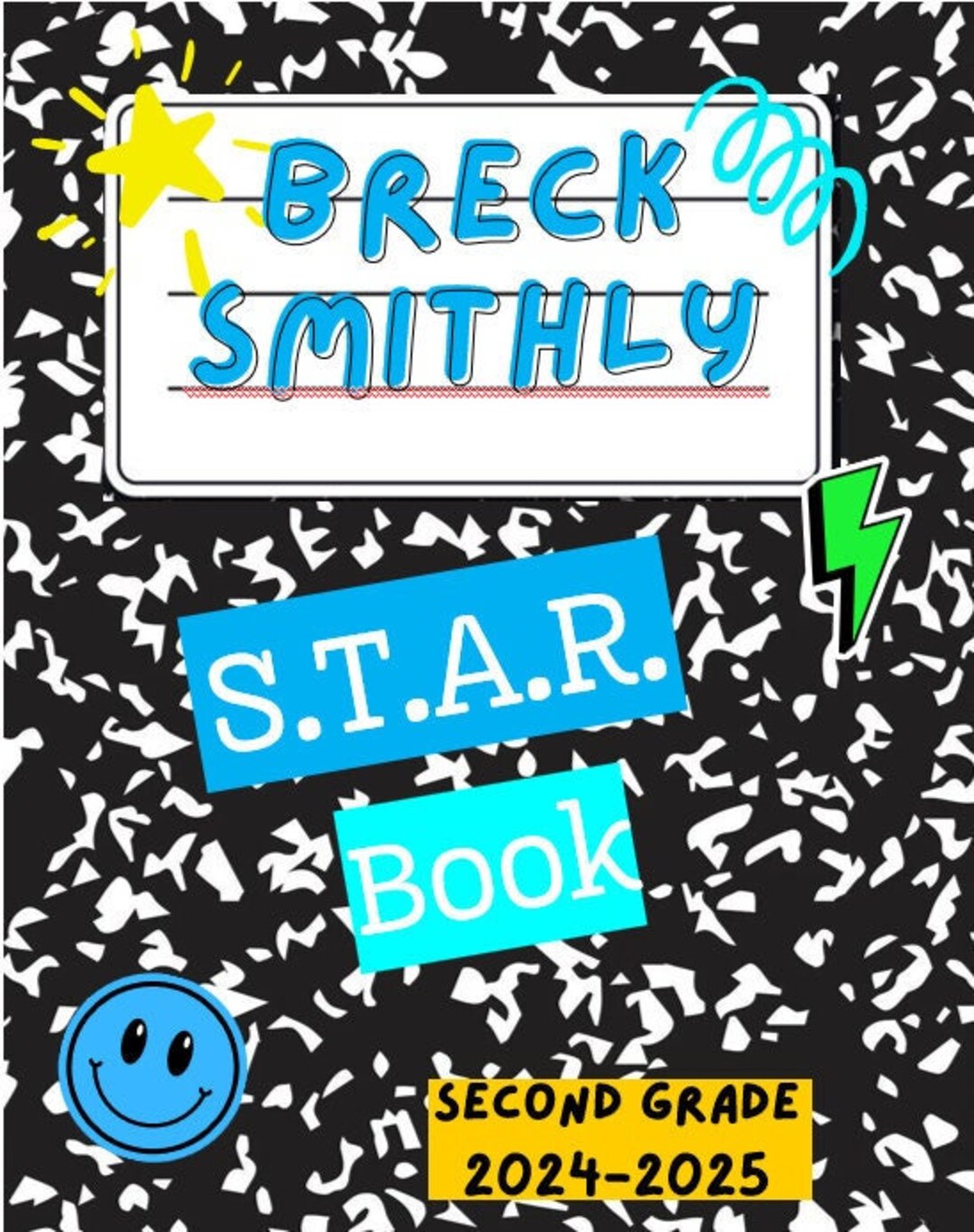 STAR Book Cover for Student Organization - Etsy