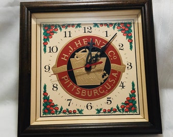 Vintage H.J. Heinz Co. Tomato Wall Clock - Etsy