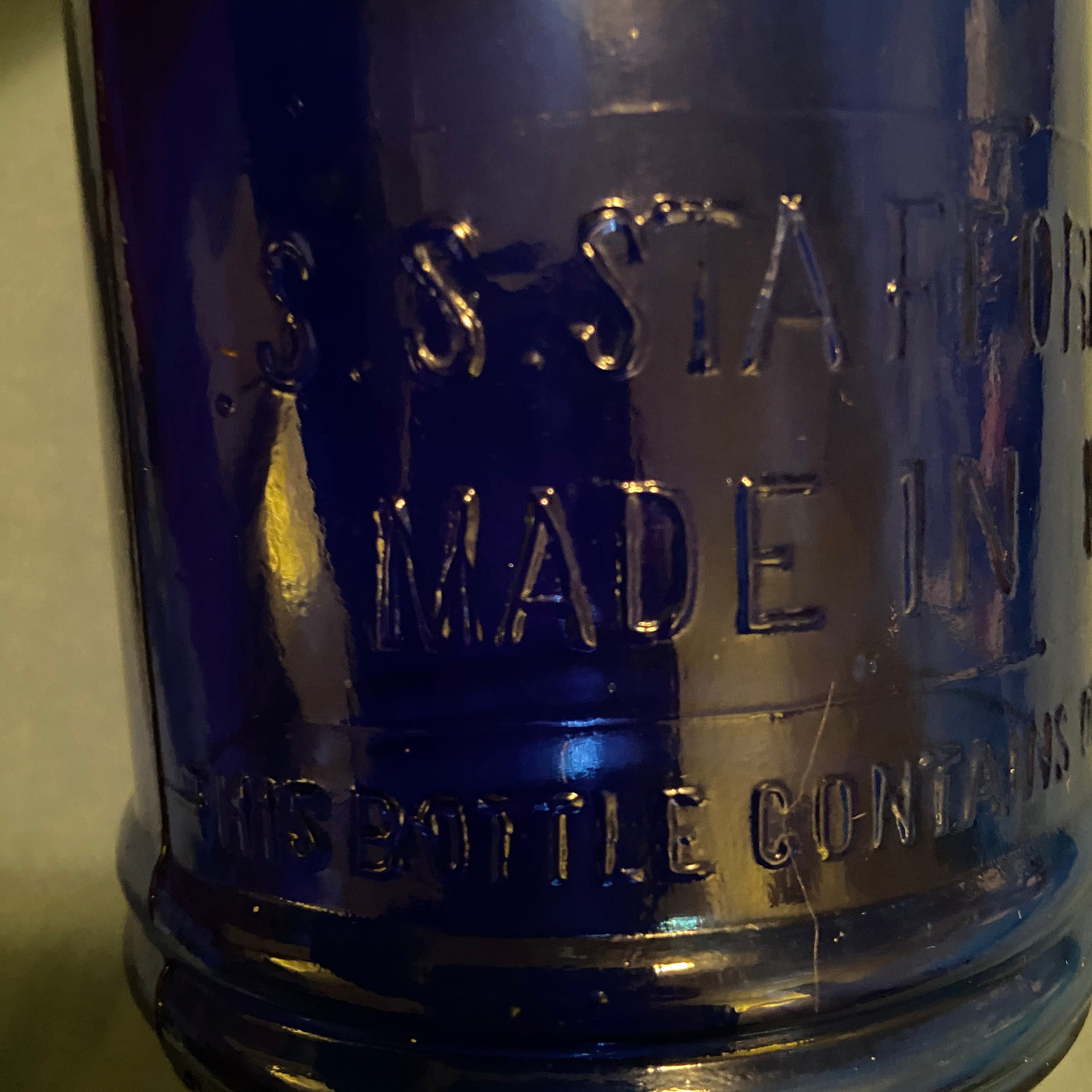 Antique Cobalt Blue Master Ink Bottle - Etsy