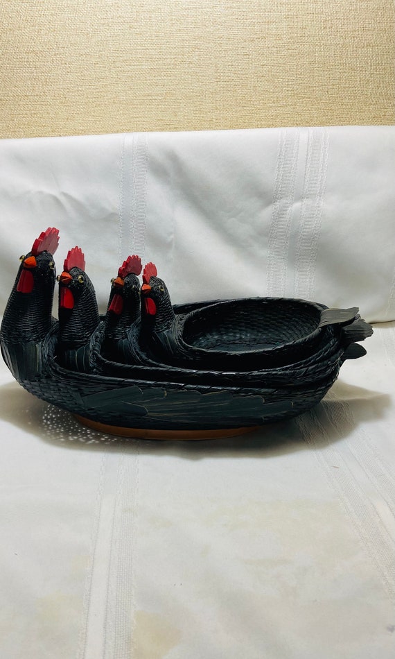 Set of 4 Nesting Chicken Baskets - Etsy