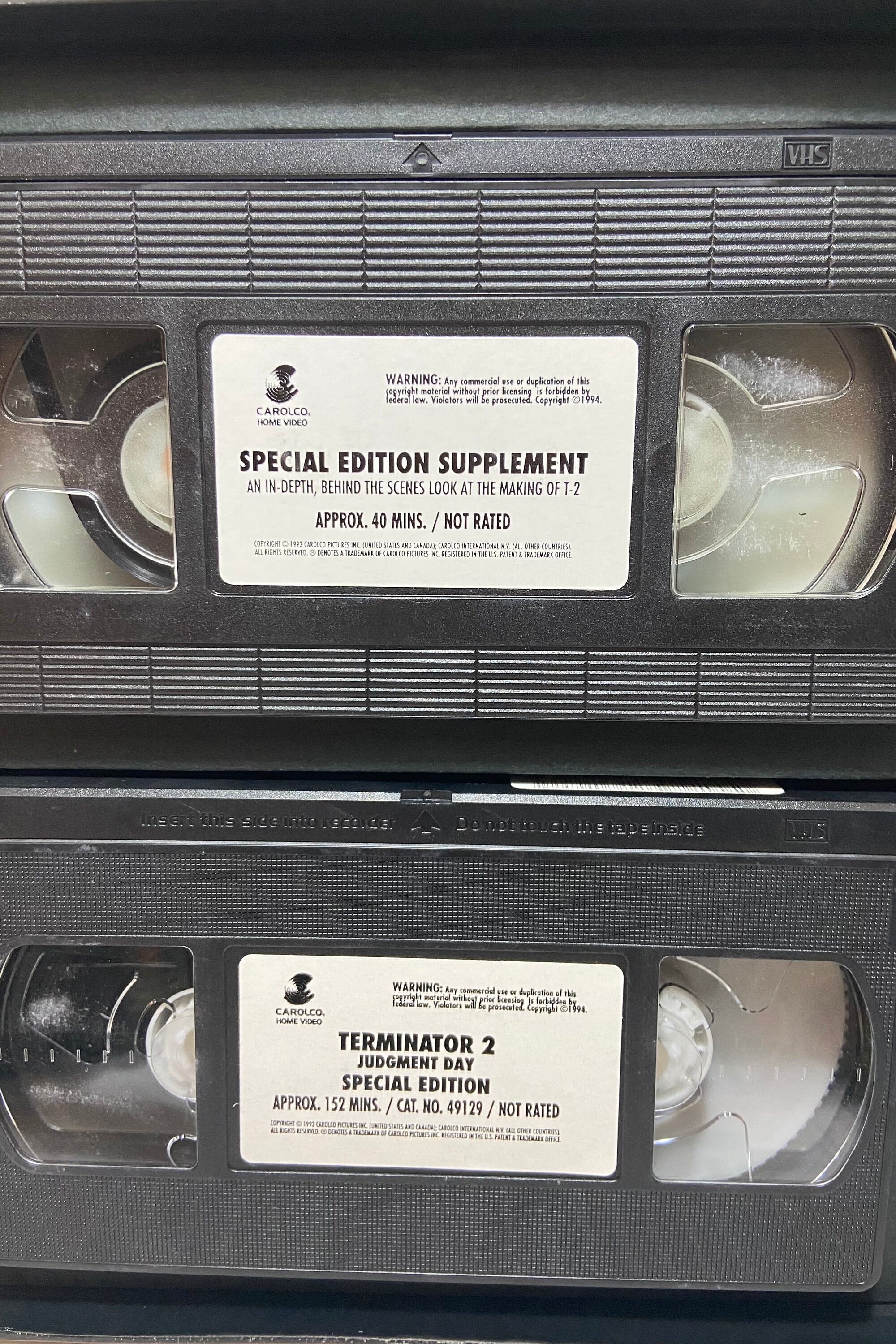 Terminator 2 Judgment Day Special Edition 2 Tape VHS Boxed Set - Etsy