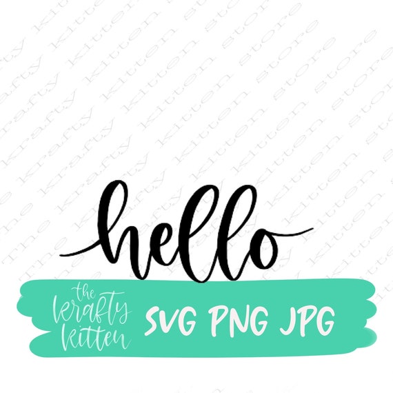 Hello SVG Love Svg Wedding Svg SVG File Quote SVG Cut | Etsy