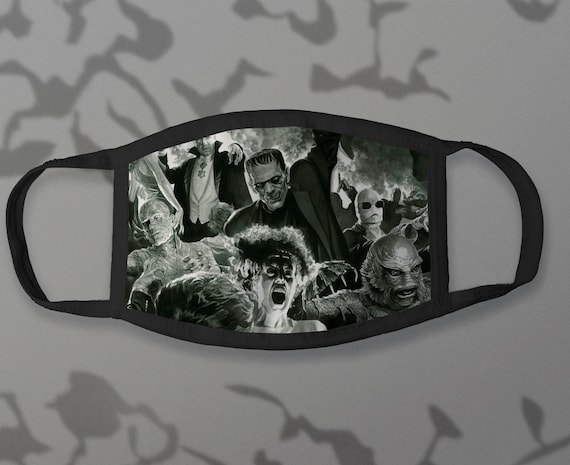 Universal Monsters Face Mask V2 | Etsy