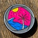 Aperture Beach Sunset Enamel Pin Badge Neon Version, for Those ...