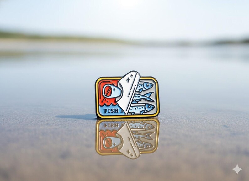 Sardine Tin Enamel Pin Badge, a Great Gift for Tinned Fish Lovers... - Etsy