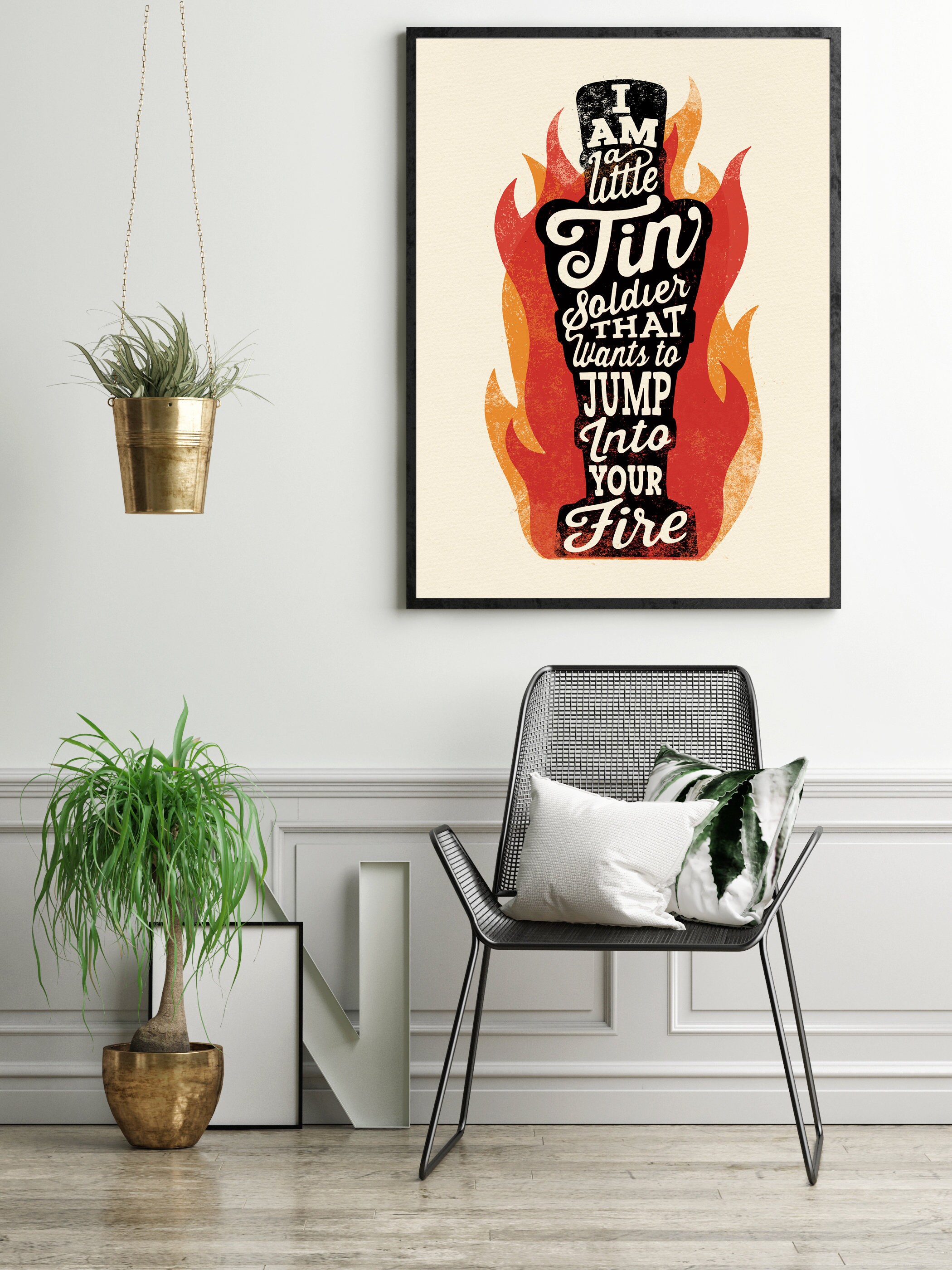 Tin Soldier Art Print Poster Hand Drawn Typographic Poster - Etsy