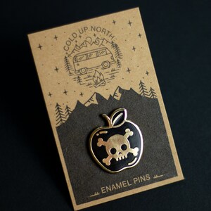 Poisoned Apple Hard Enamel Pin Badge Black Edition Handle - Etsy