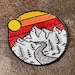 Mountain Sunset Enamel Pin Badge and Patch Combo - Etsy