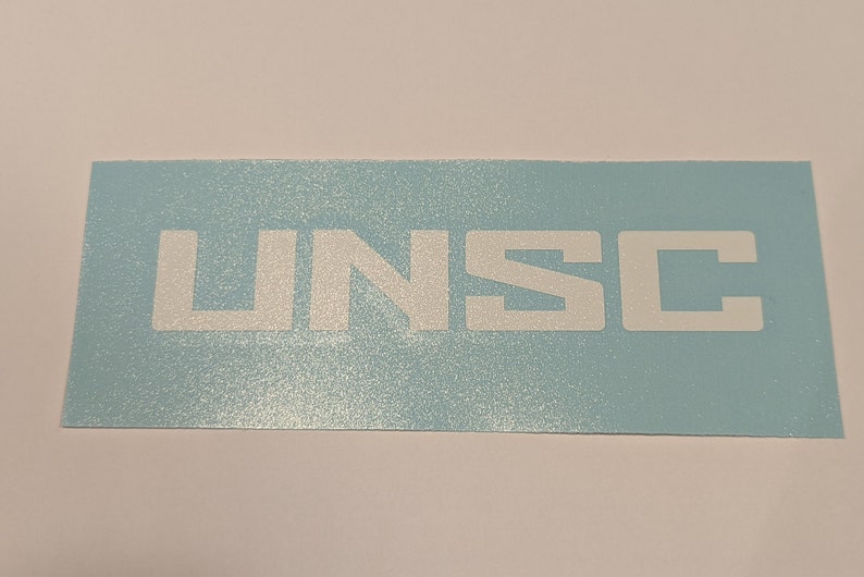 Halo UNSC Lettering Vinyl Decal Sticker | Etsy