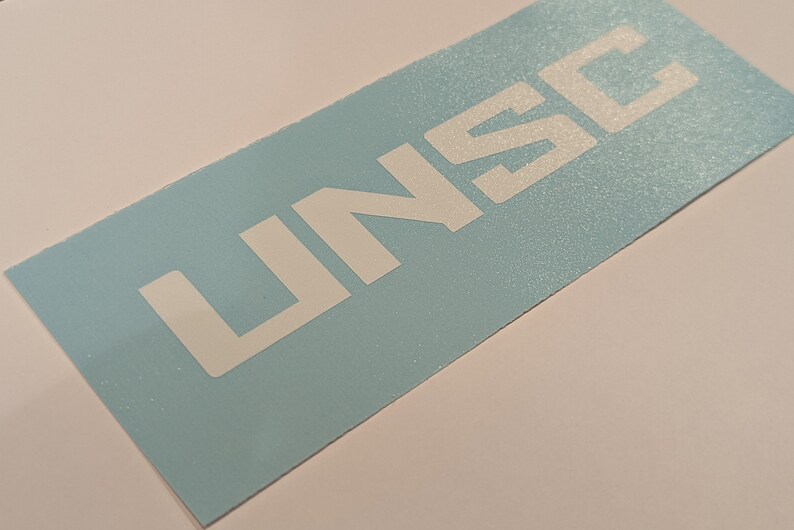 Halo UNSC Lettering Vinyl Decal Sticker | Etsy