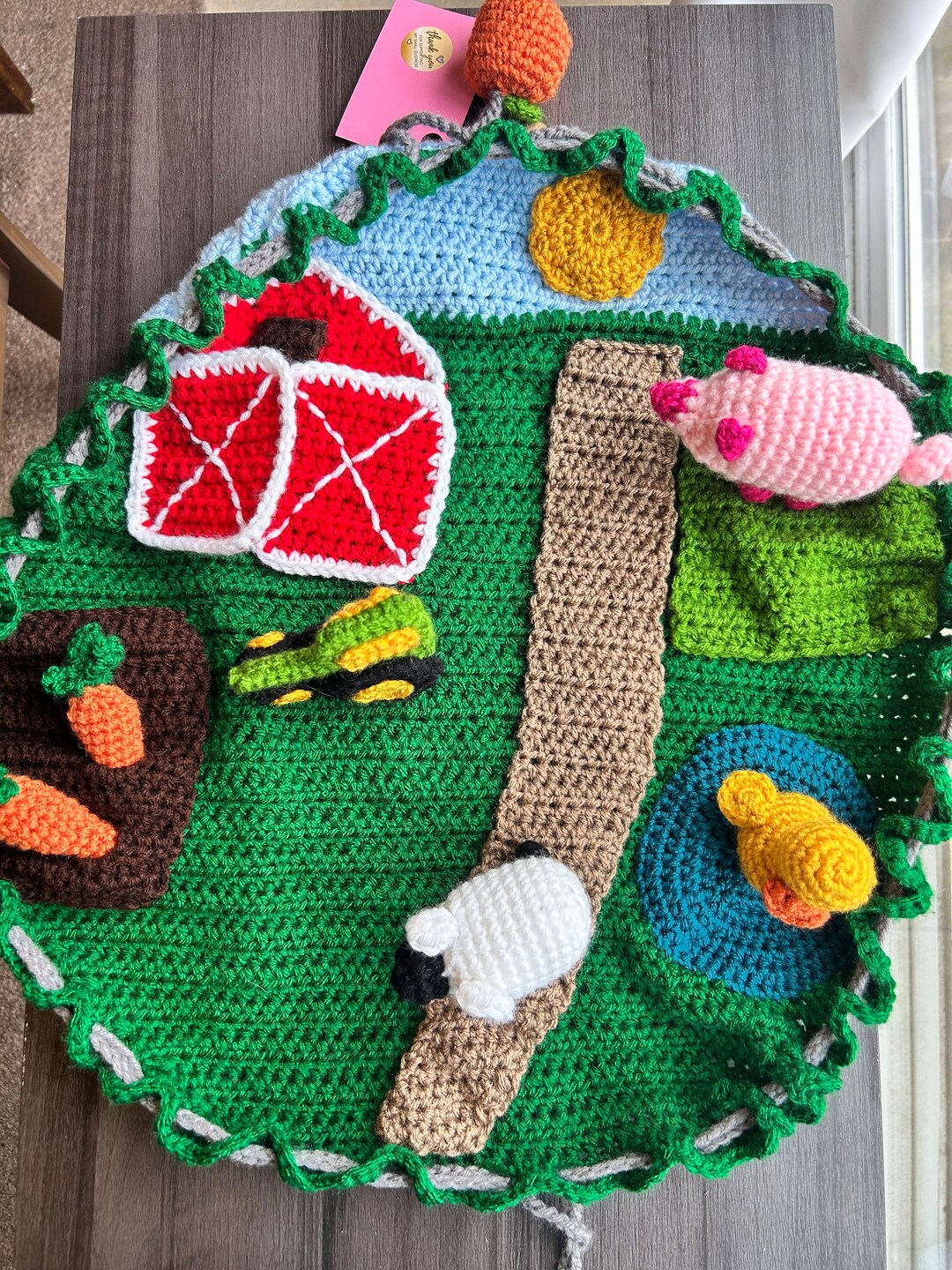 Crochet Farm Mat - Etsy