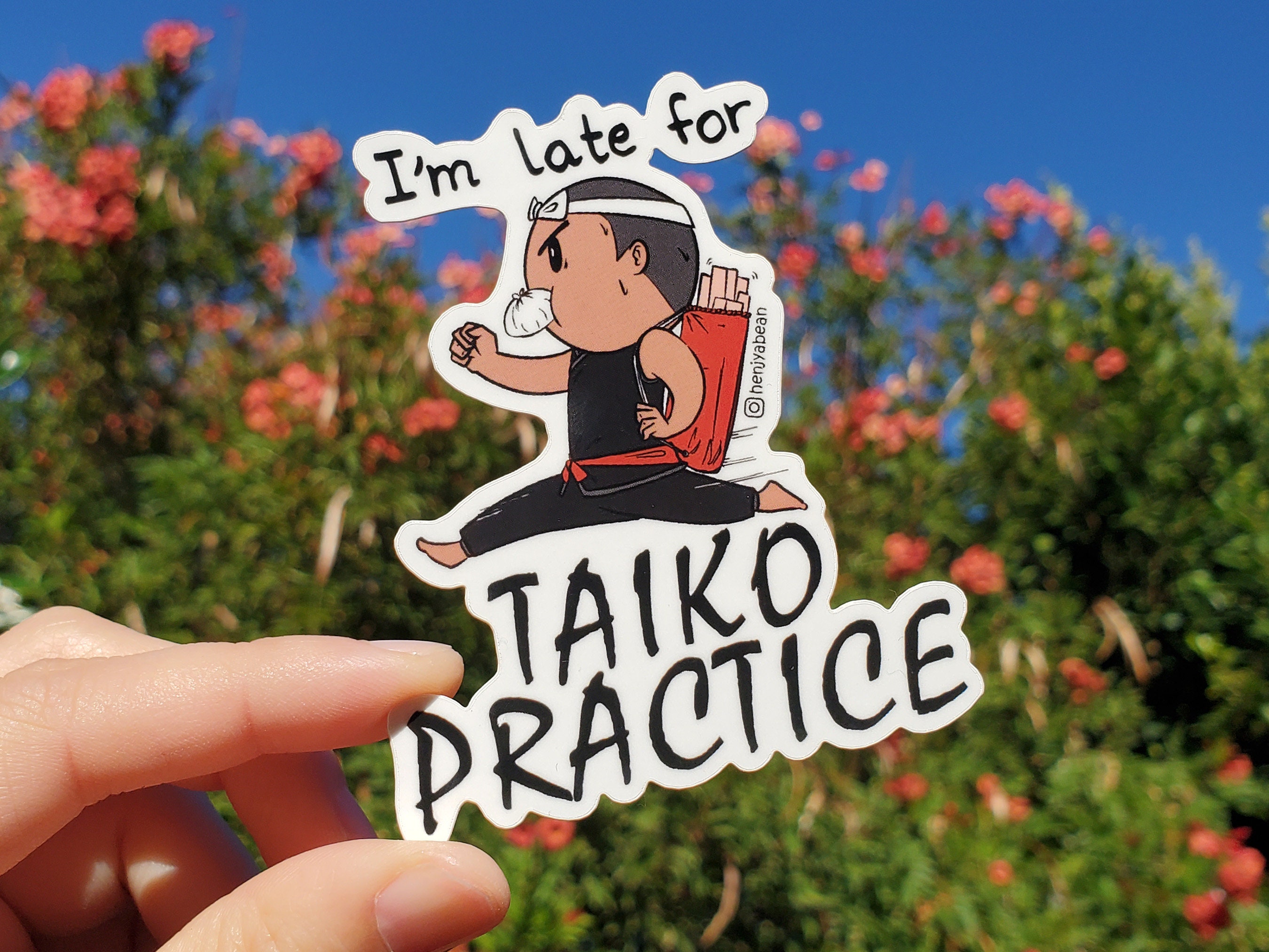 Taiko Japanese Drumming Chibi Stickers Notebook Water Bottle - Etsy