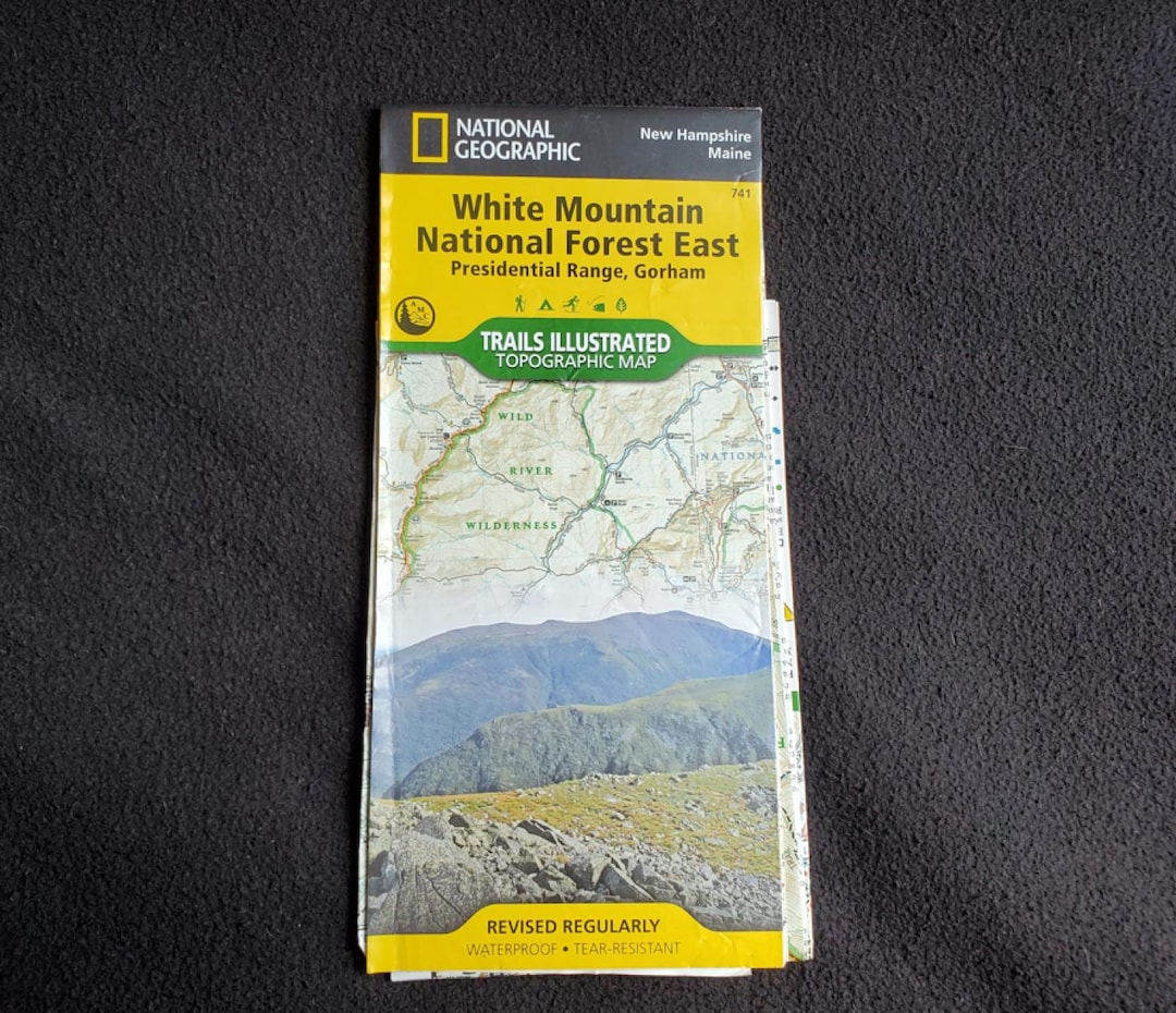 New Hampshire Presidential Range Maps New Hampshire Nat Geo Maps - Etsy