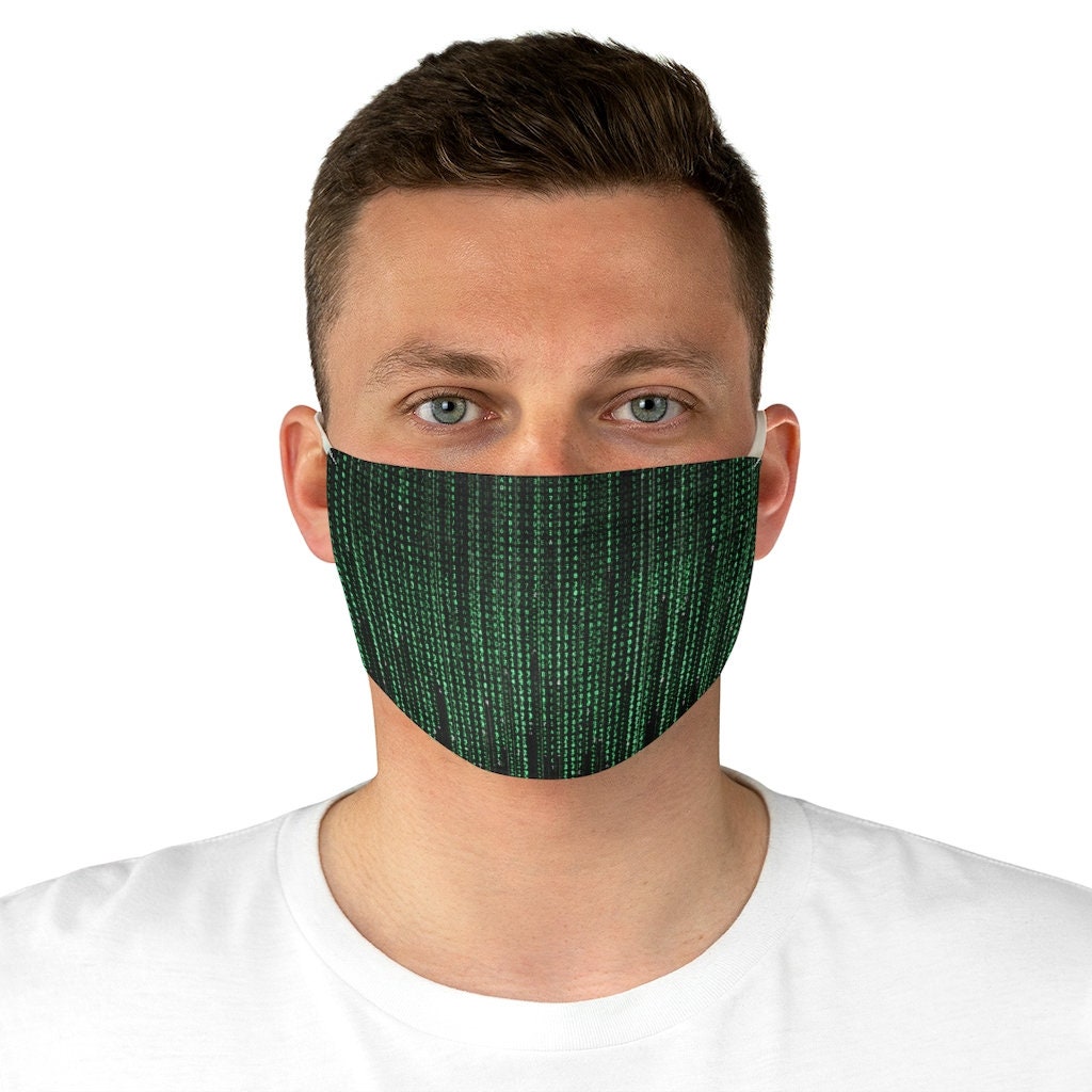 The Matrix Face Mask Neo Face Mask Digital Code Mask Matrix - Etsy