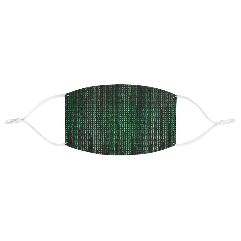 The Matrix Face Mask Neo Face Mask Digital Code Mask Matrix - Etsy