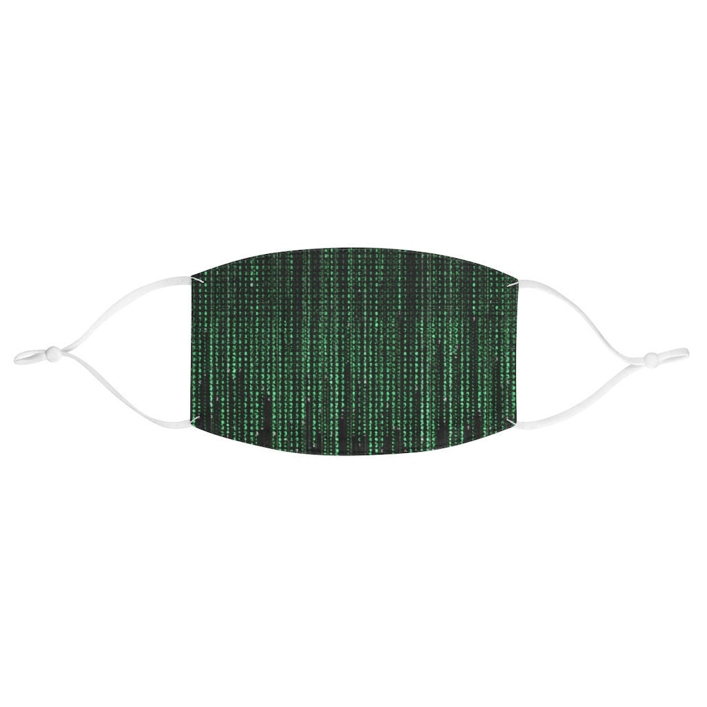 The Matrix Face Mask Neo Face Mask Digital Code Mask Matrix - Etsy