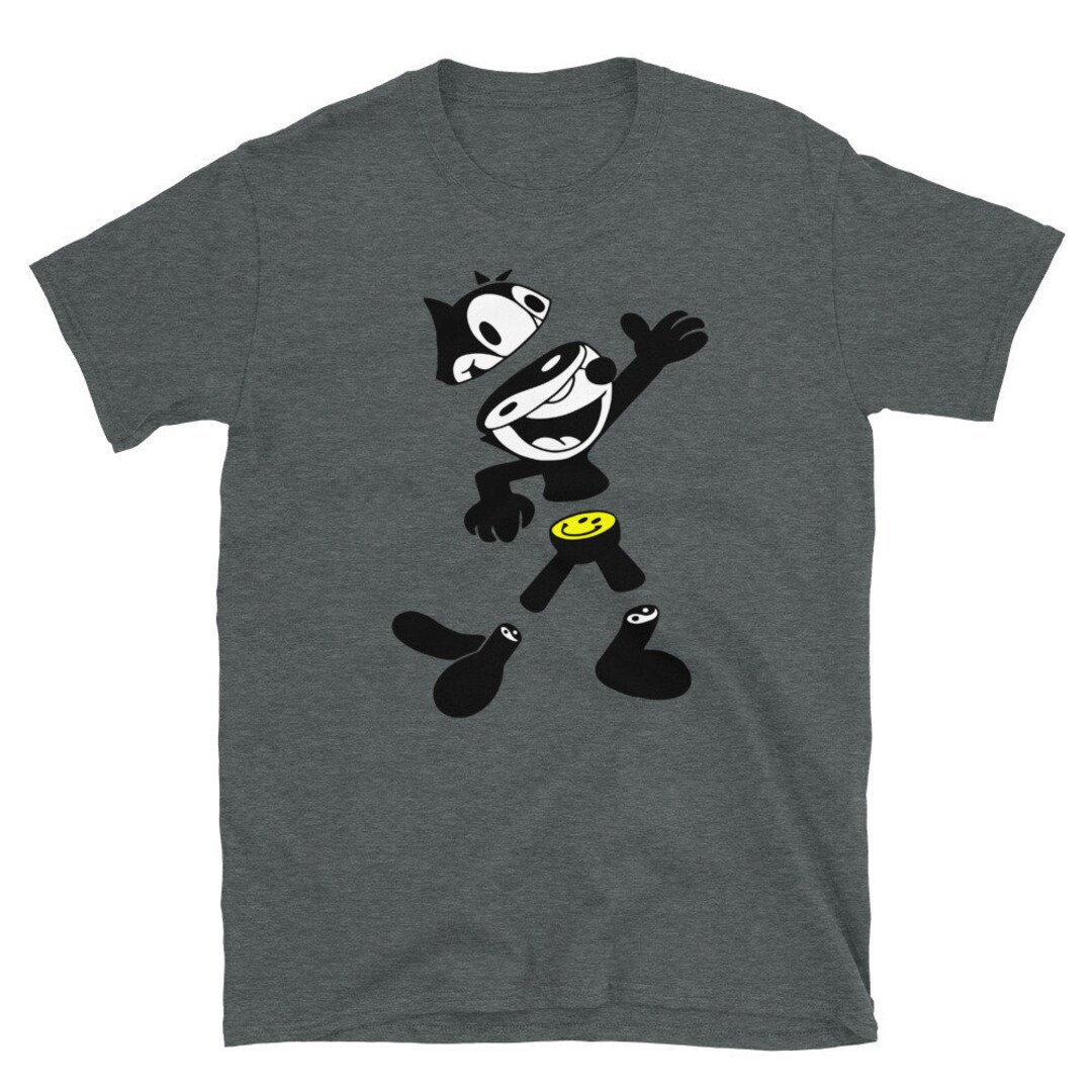 CARTOON Shirt, FELIX the CAT T-shirt, Old School Cartoon Shirt, Trippy ...