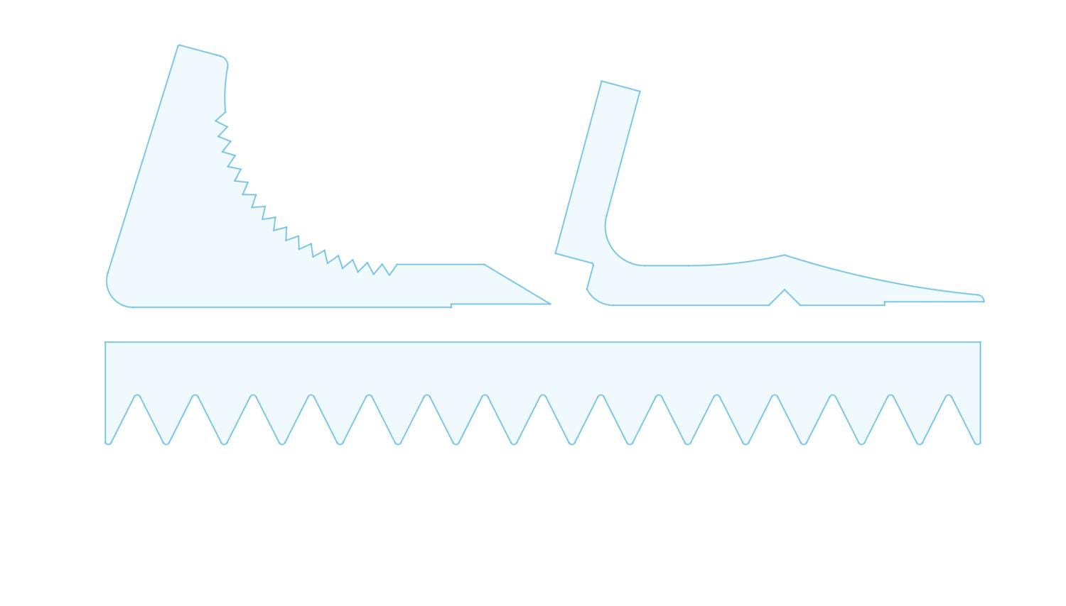 66" Skeleton Rock Bucket DXF Files - Etsy
