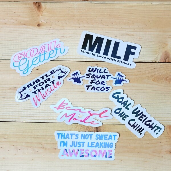 Fitness Stickers - Etsy