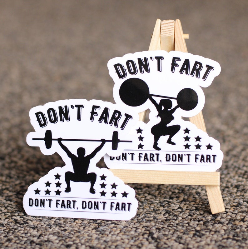 Funny Crossfit Sticker | Funny Don't Fart - Etsy