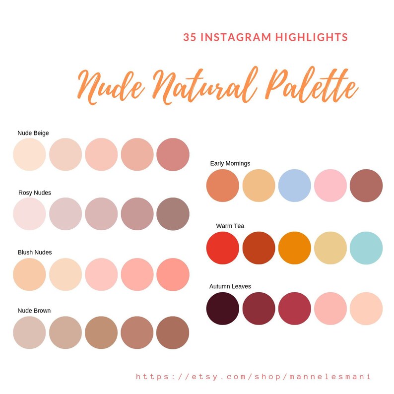 35 Instagram Nude Natural Color Ombre Highlight Icons - Etsy