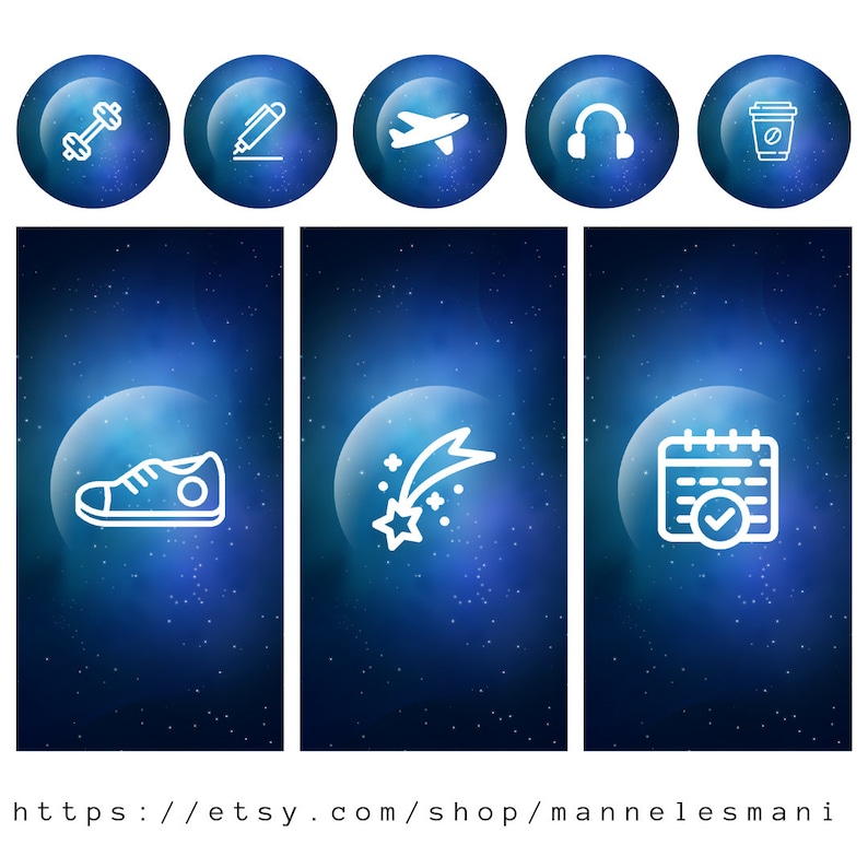 50 Moon and Stars Instagram Highlight Icons, Instagram Highlight Cover ...