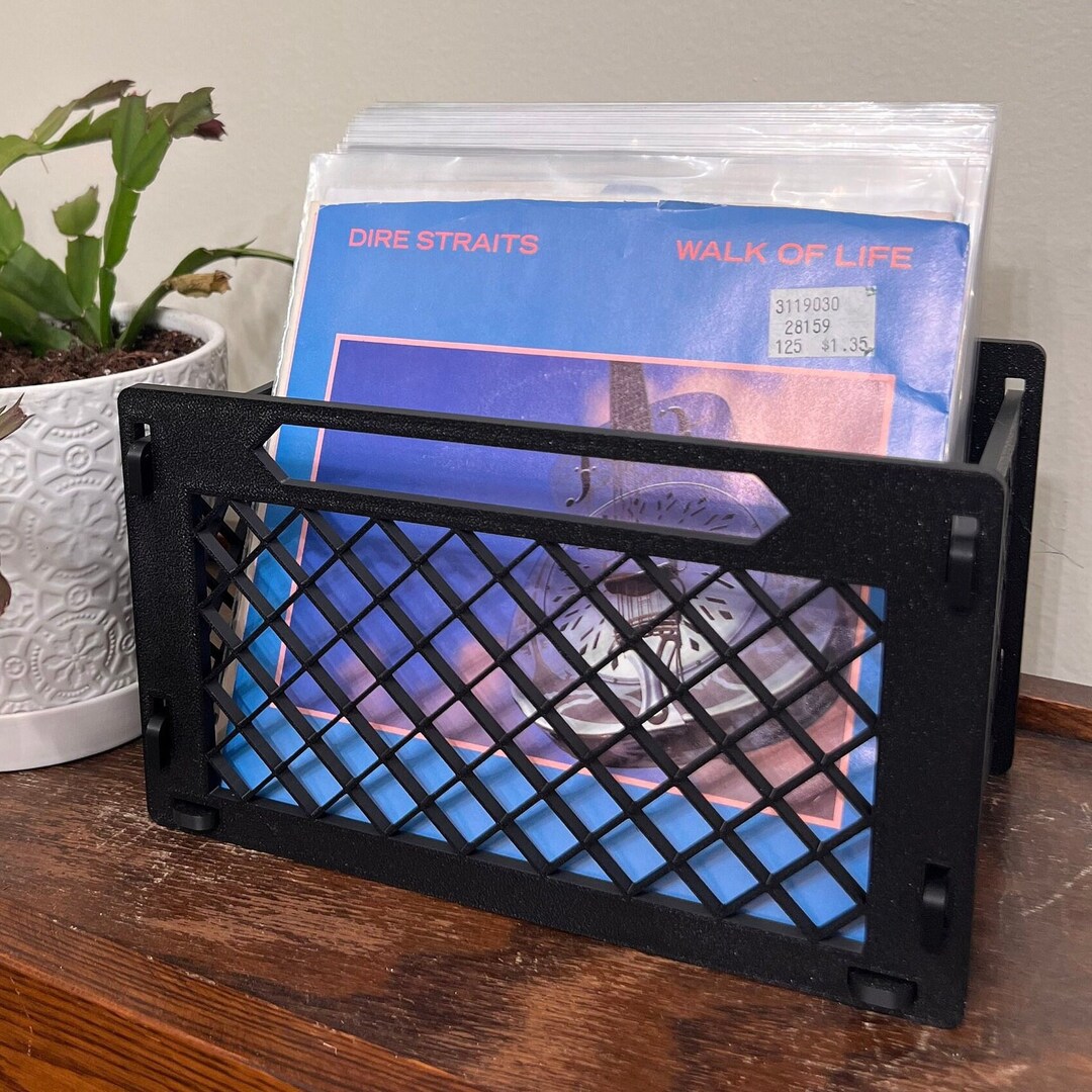 Vintage Milk Crate Design 7 Vinyl Record Storage, 3D Printed 45 RPM ...