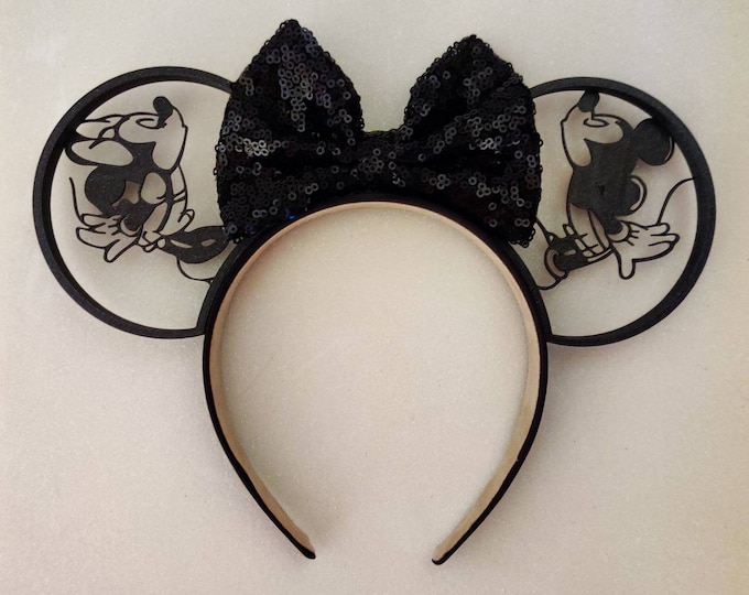 Kissing Mouse Ears | 3D Printed Ears | Mickey Inspired - Etsy