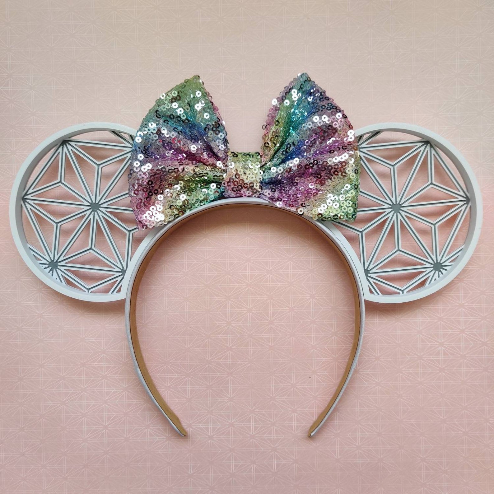 Epcot Mouse Ears 3D Printed Ears Spaceship Earth - Etsy