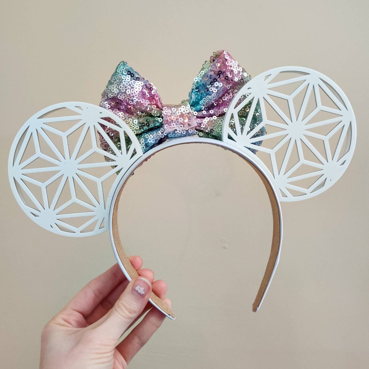 Epcot Mouse Ears 3D Printed Ears Spaceship Earth - Etsy