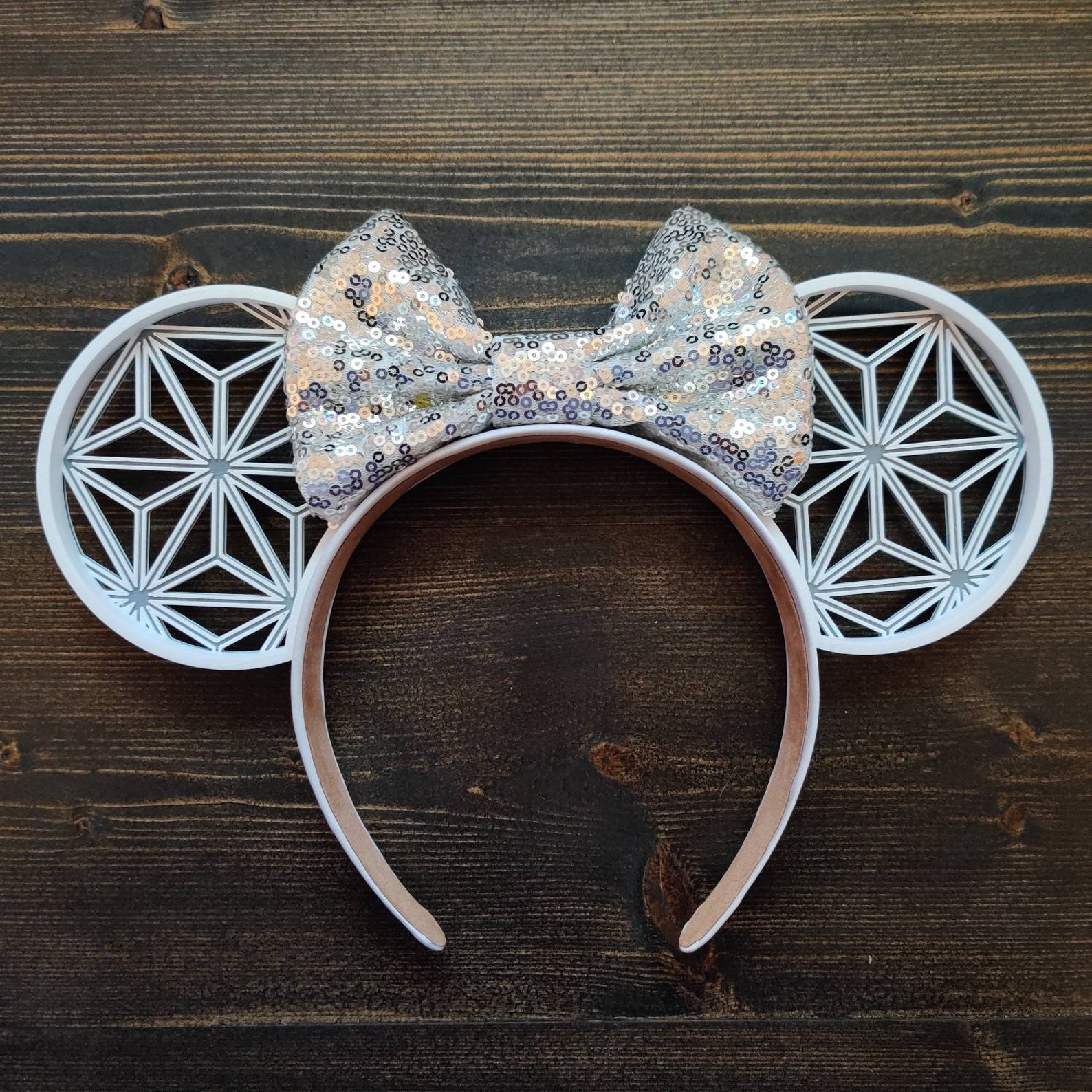 Epcot Mouse Ears 3D Printed Ears Spaceship Earth - Etsy