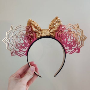 Gold Magenta Mandala Mouse Ears 3D Printed Ears - Etsy