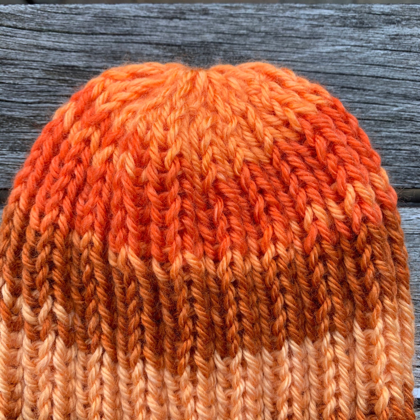 Burnt Orange Knit Beanie, Orange Knit Hat, Orange Winter Beanie, Winter ...