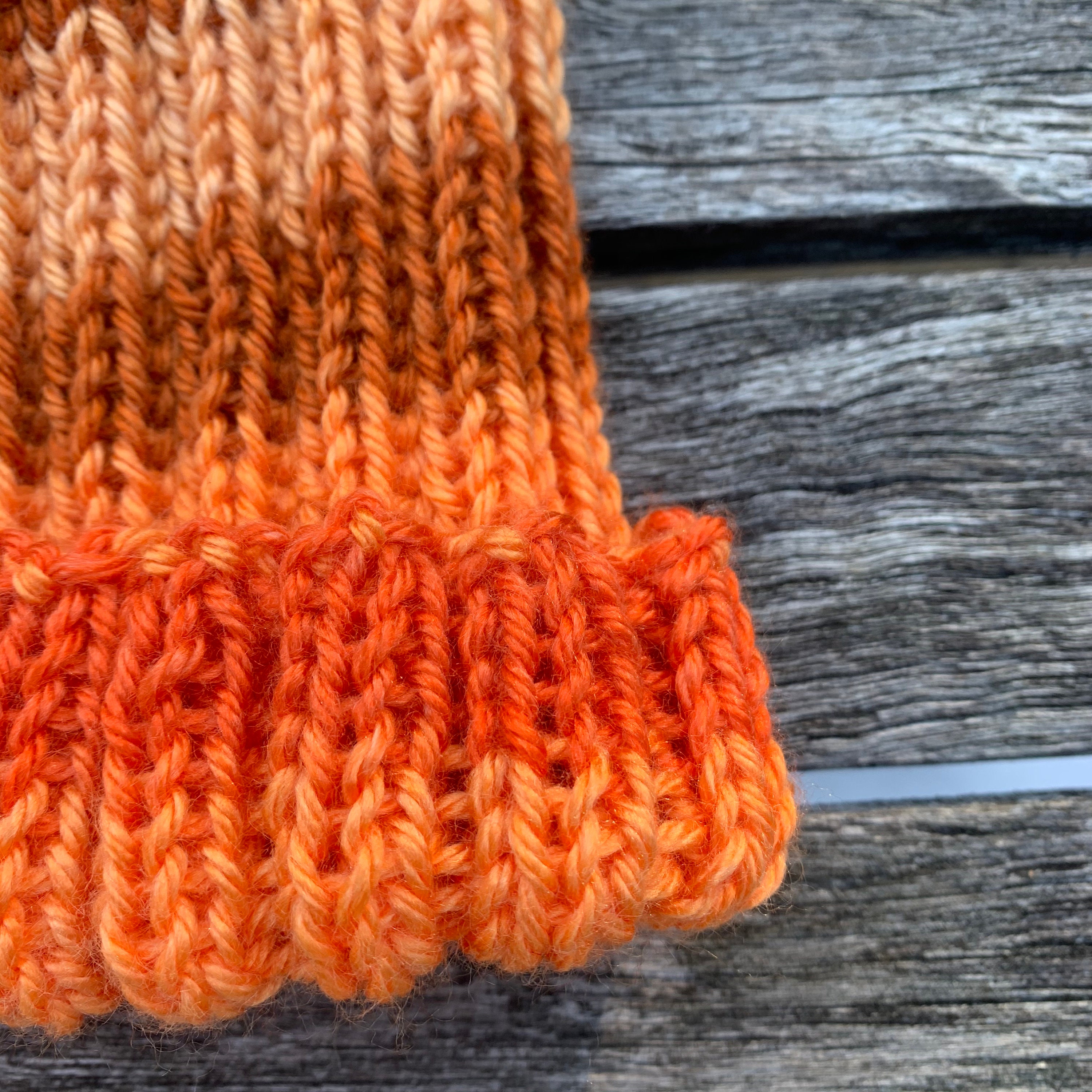 Burnt Orange Knit Beanie, Orange Knit Hat, Orange Winter Beanie, Winter ...
