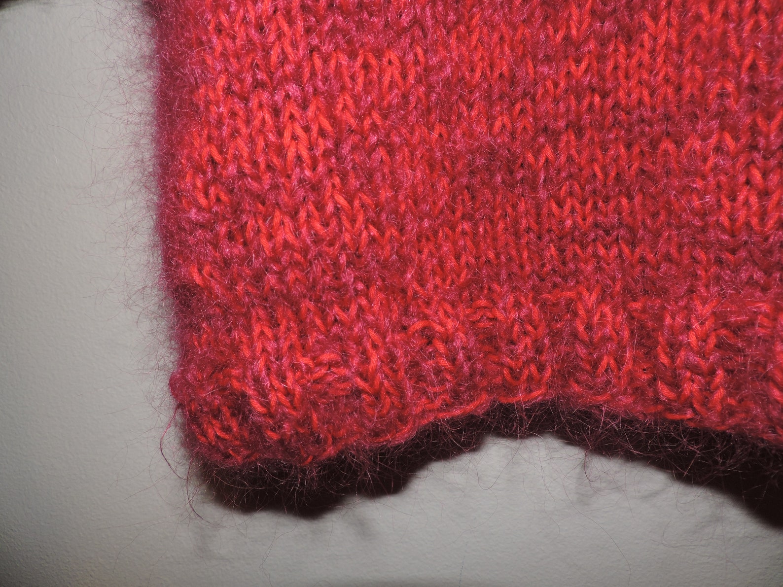 Very Berry Sweater, Mohair Knit Sweater, Red Knit Sweater, Winter ...