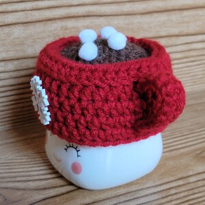 Hot Cocoa Marshmallow Mug Hat Crochet Hat for Marshmallow - Etsy